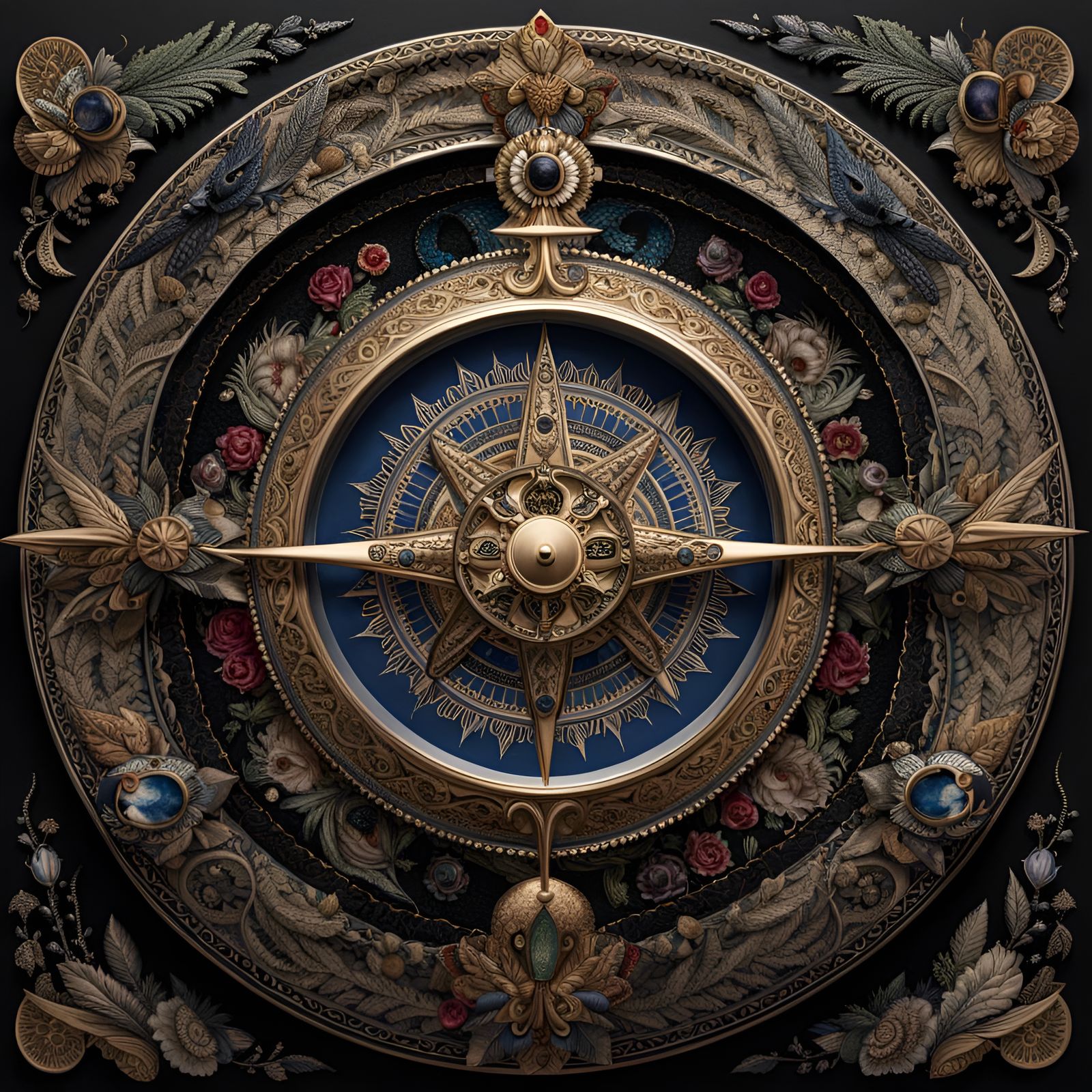 A compass - AI Generated Artwork - NightCafe Creator