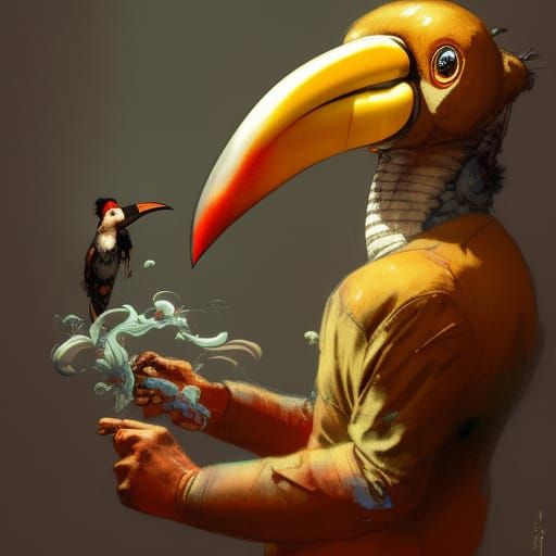 Toucan Man - AI Generated Artwork - NightCafe Creator