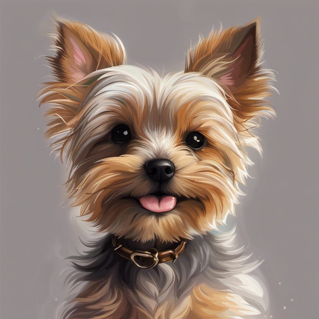 Yorkie - AI Generated Artwork - NightCafe Creator