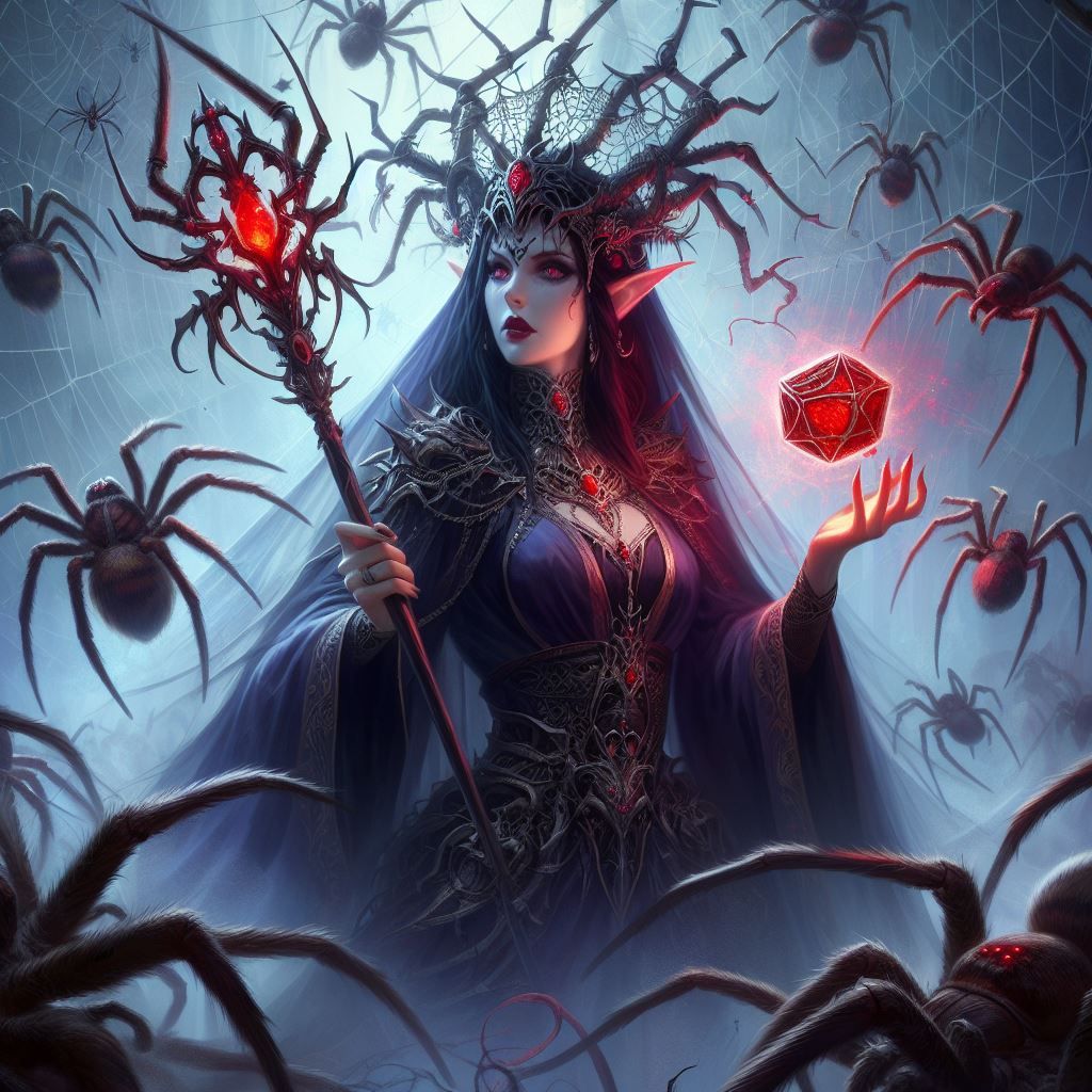 Lolth Spider Queen - AI Generated Artwork - NightCafe Creator