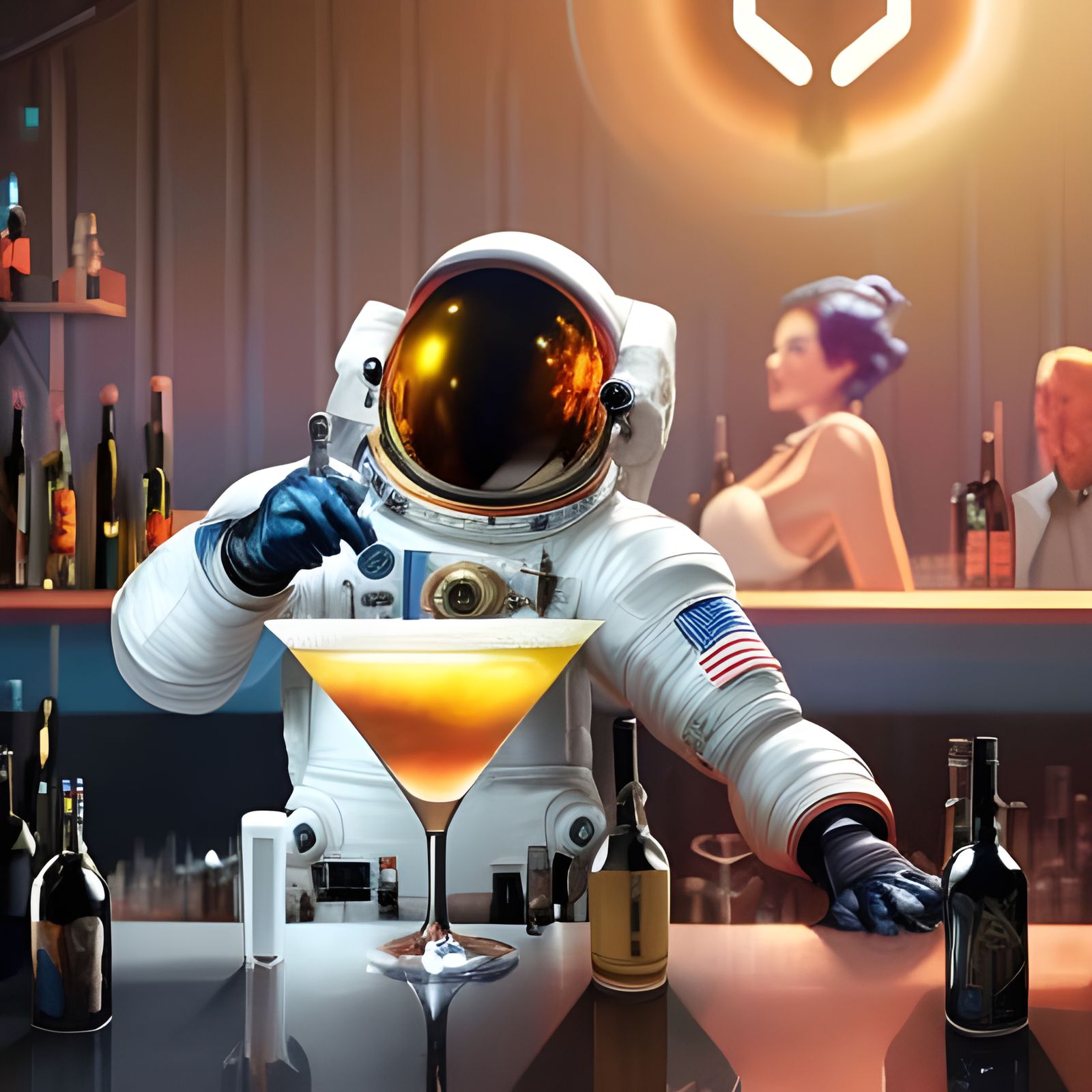 Party Space Bar - AI Generated Artwork - NightCafe Creator