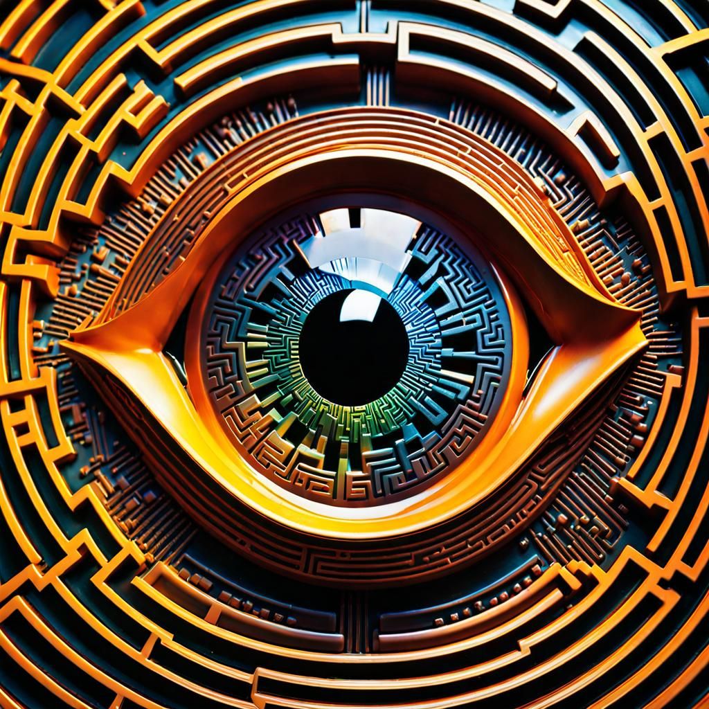 The maze of the eye. - AI Generated Artwork - NightCafe Creator