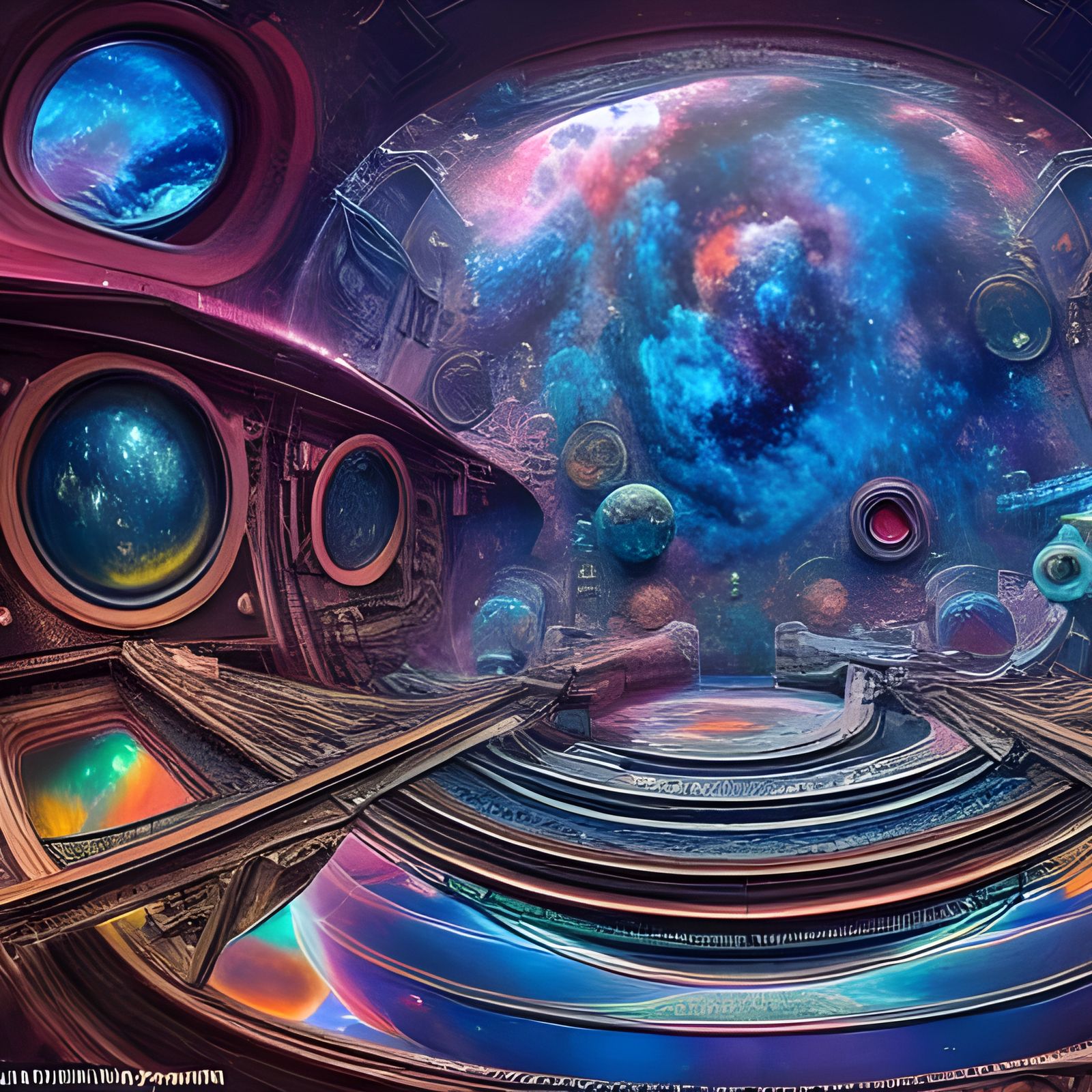 Nebula Windows - AI Generated Artwork - NightCafe Creator