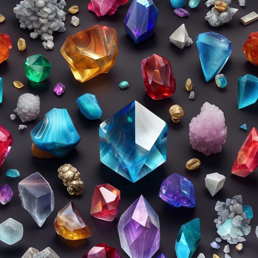 Vibrant Crystals - AI Generated Artwork - NightCafe Creator
