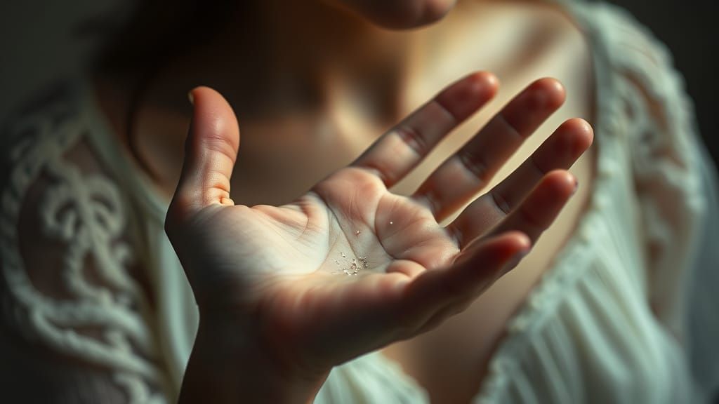 Ethereal Moment of Loss in a Whispered Secret - AI Art