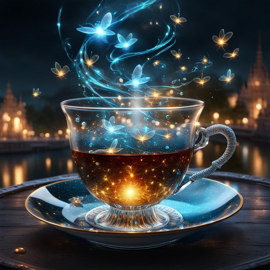 magical tea cup - AI Generated Artwork - NightCafe Creator