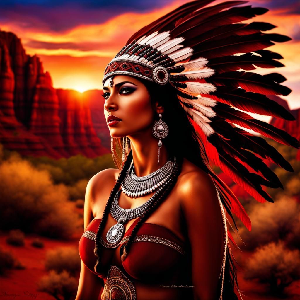 Native Princess - AI Generated Artwork - NightCafe Creator