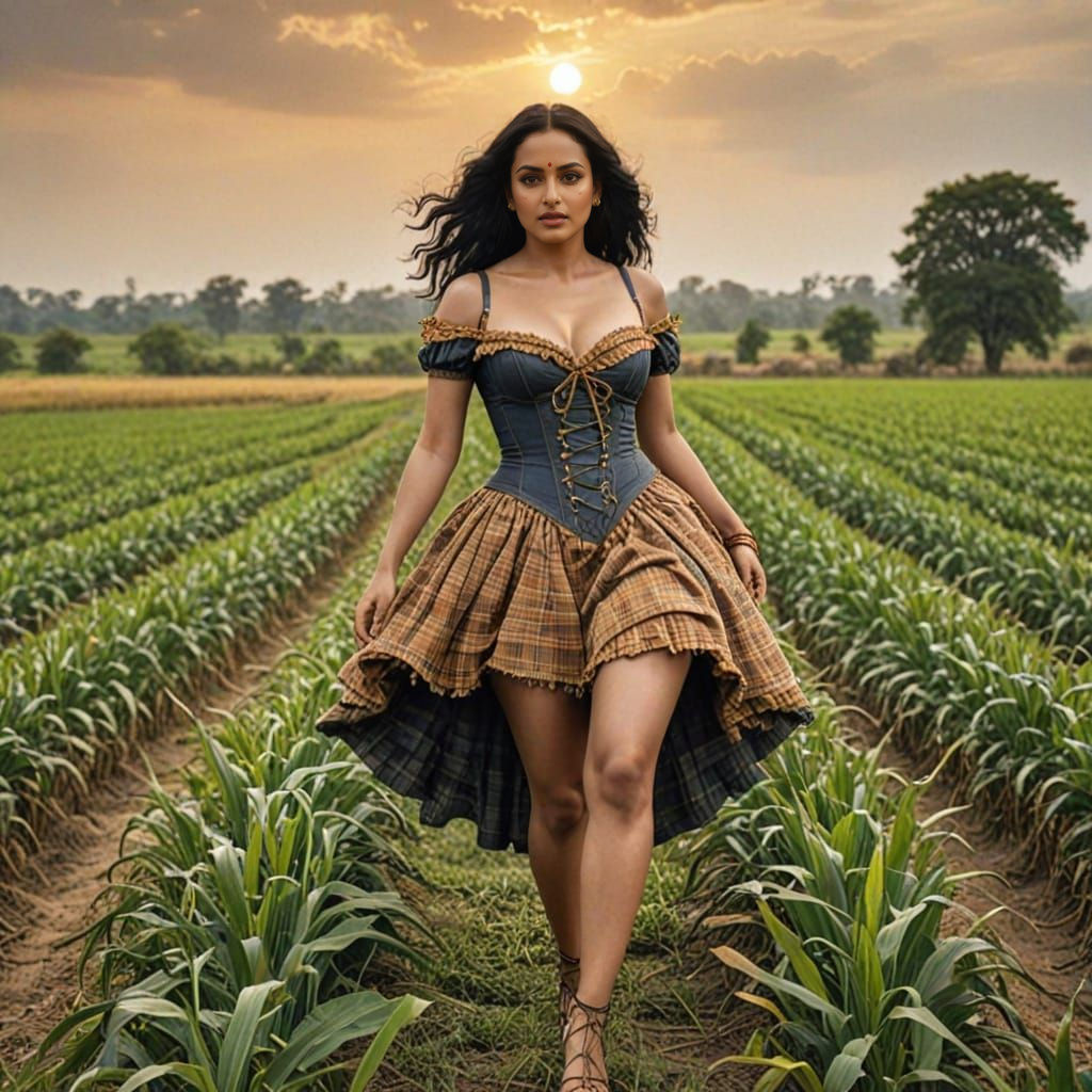 in fields - Epic Fields Scene with Detailed Digital Matte P...