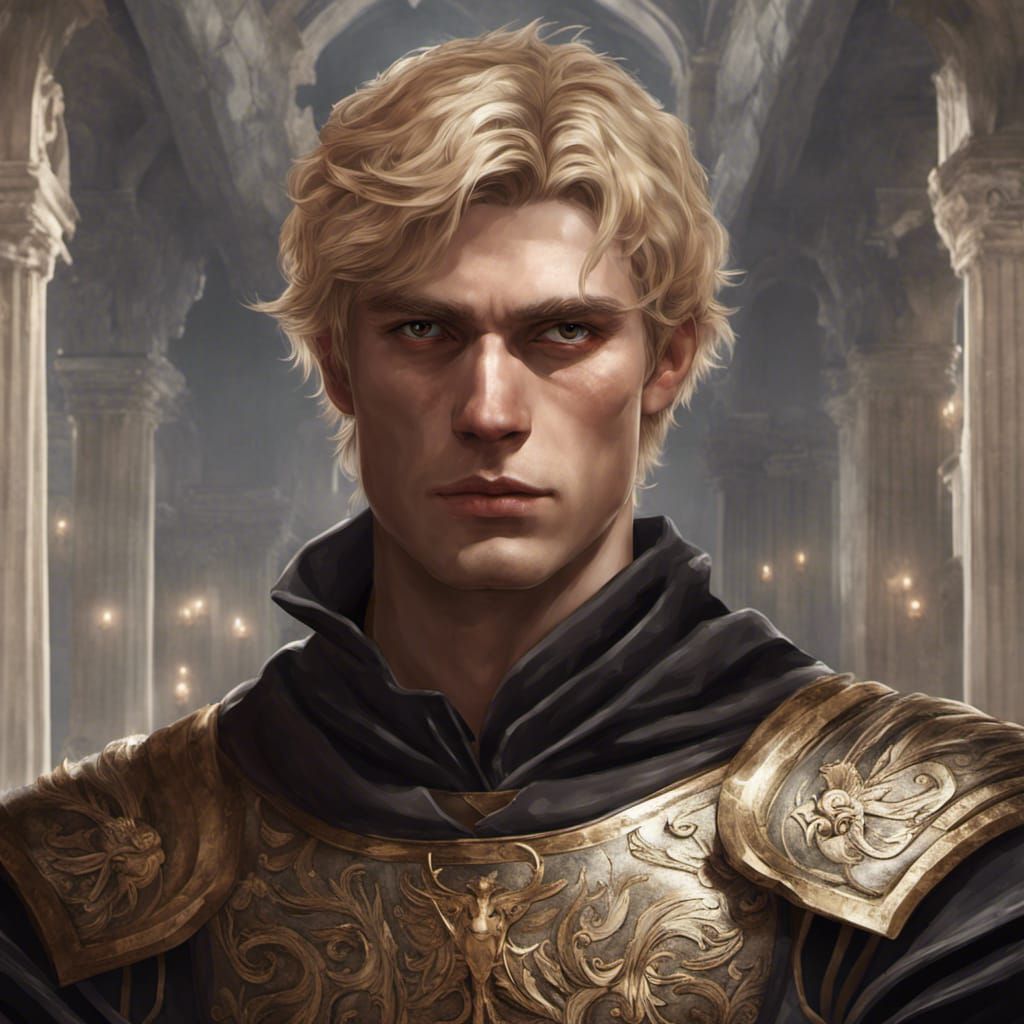 Young blonde noble - Young Emperor Portrait in Dark Fantasy ...