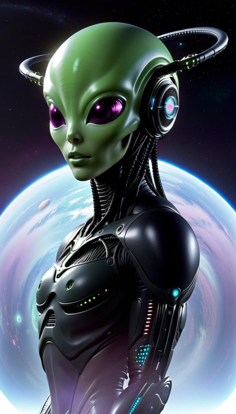 alien cyborg - AI Generated Artwork - NightCafe Creator
