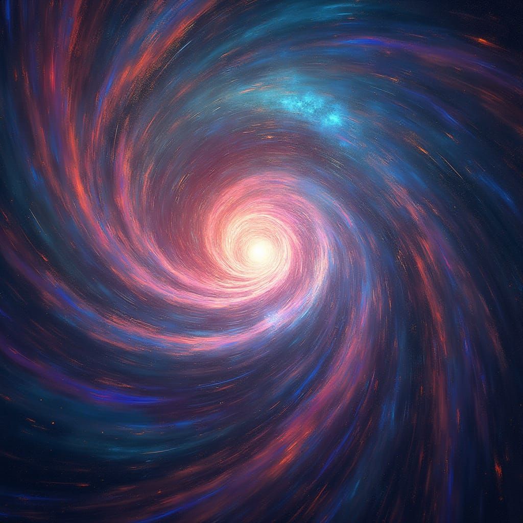 Expanding singularity - Cosmic Vortex Unfolds in Vibrant, Ir...