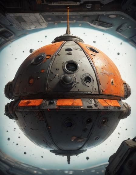 Spherical spaceship #1 - AI Generated Artwork - NightCafe Creator