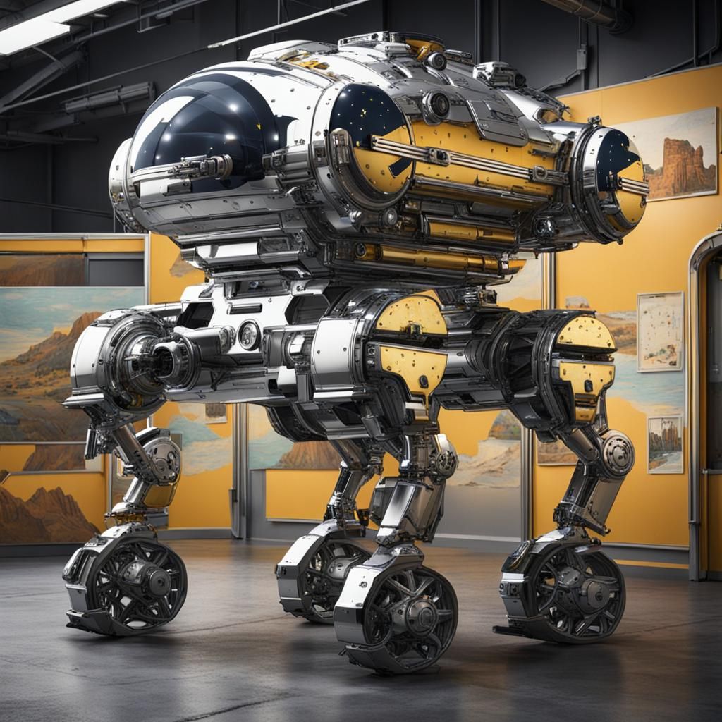 The Mark IV Cheese Mech was designed to fly through outer space and the ...