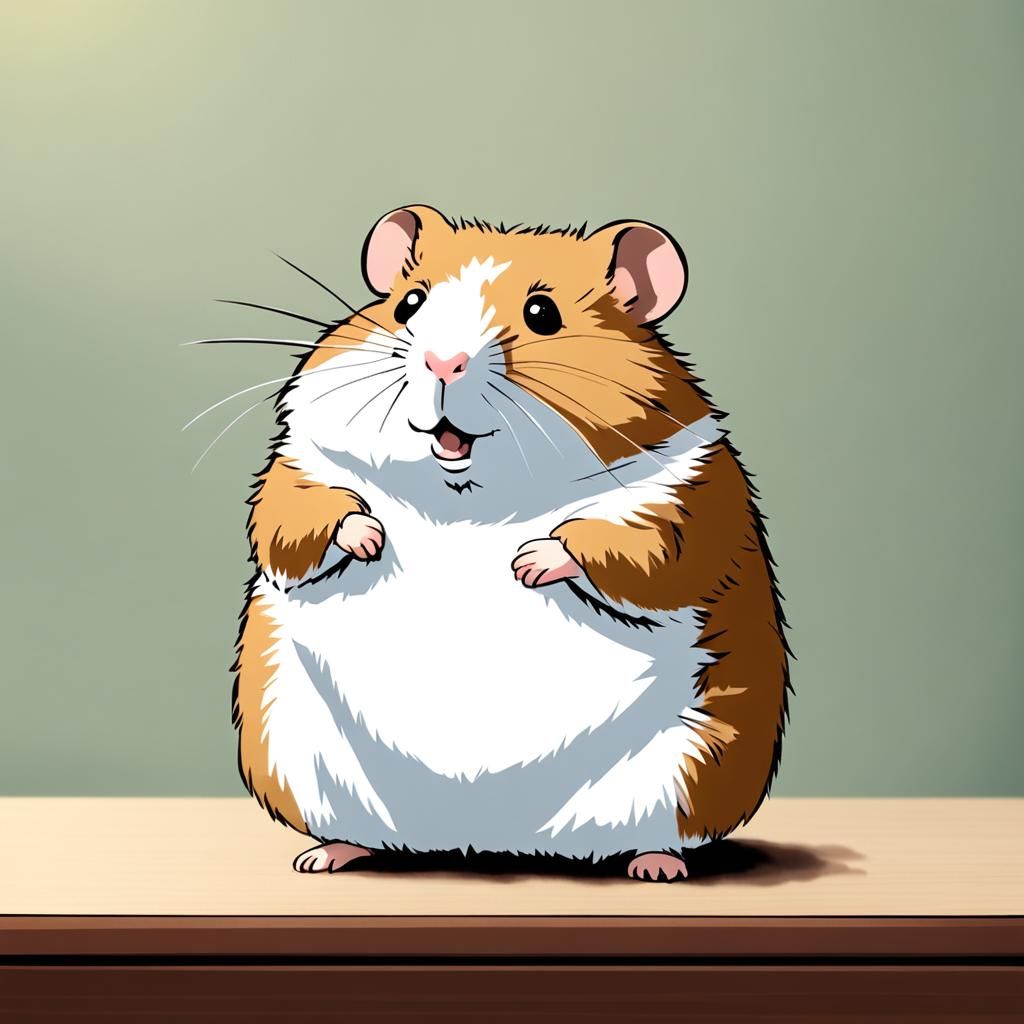 Mr. Hampton the hamster - AI Generated Artwork - NightCafe Creator