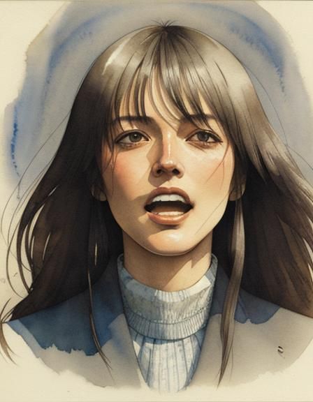 Ecstatic face, close up, upwards gaze, open mouth, ecstasy - AI ...