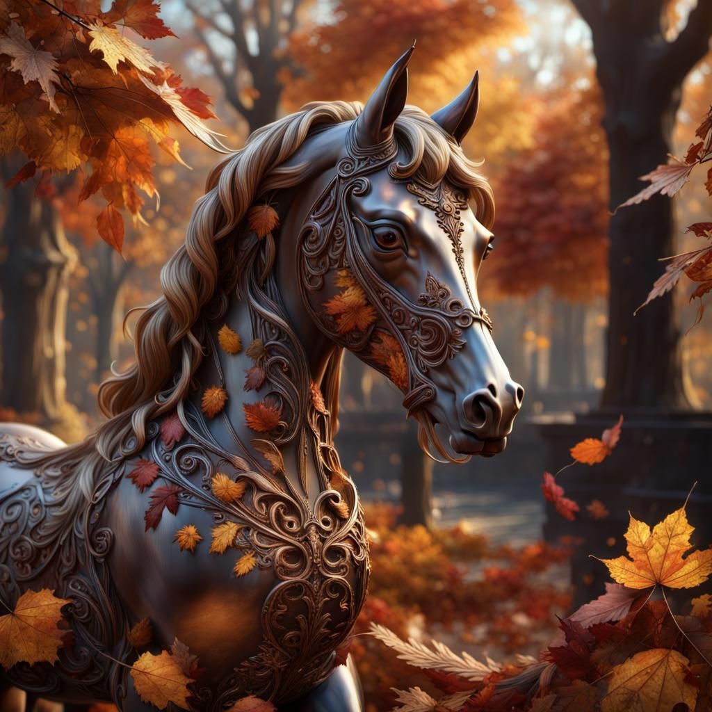 The Autumn Horse - AI Generated Artwork - NightCafe Creator