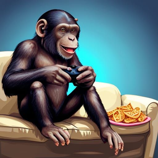 Chimpanzee - AI Generated Artwork - NightCafe Creator