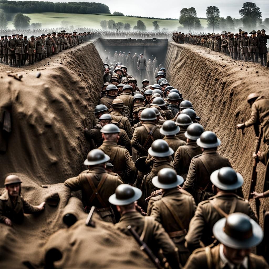 extreme historical accuracy and Realistic mud and sandbag trenches WW ...