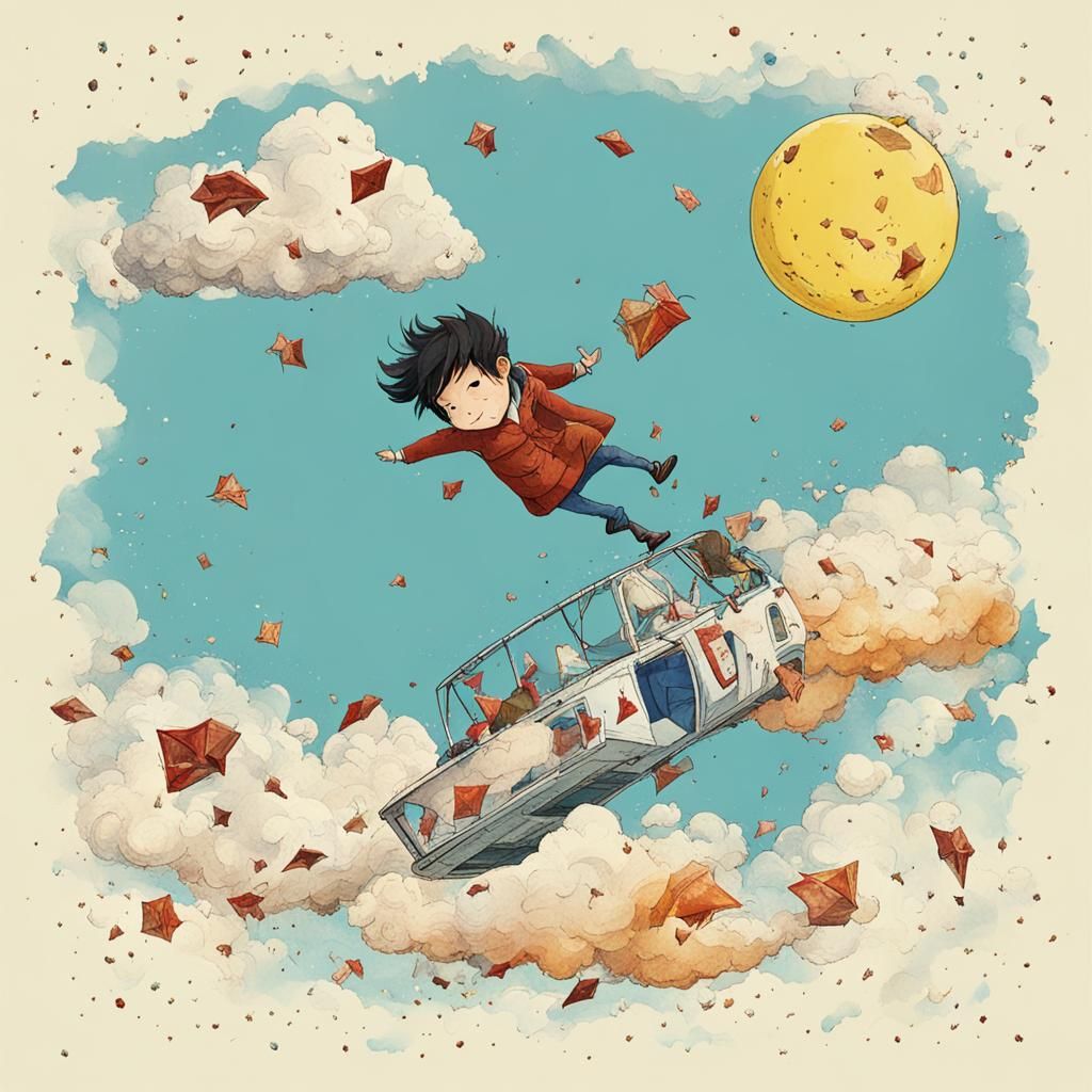 Falling - AI Generated Artwork - NightCafe Creator