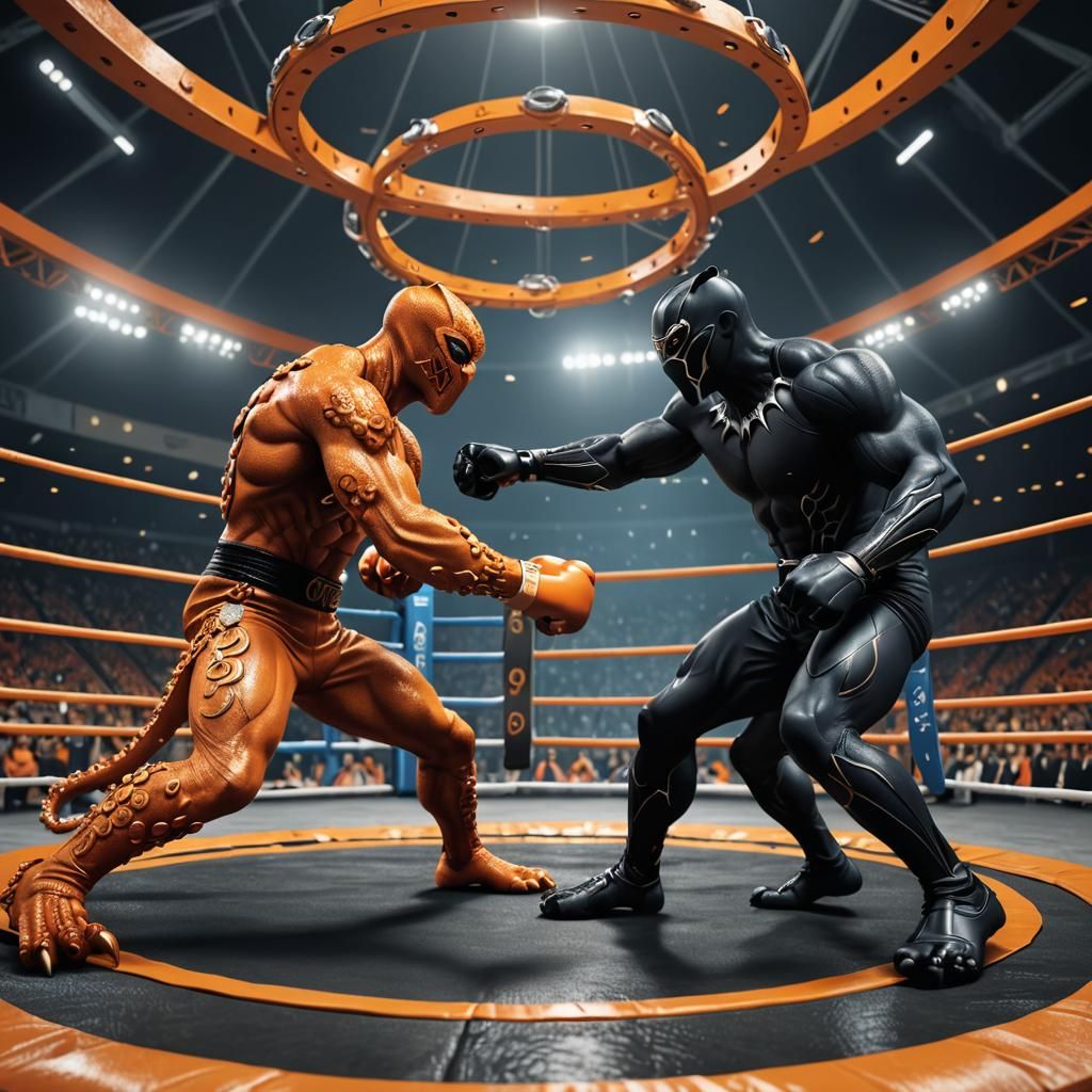 boxing monsters - AI Generated Artwork - NightCafe Creator