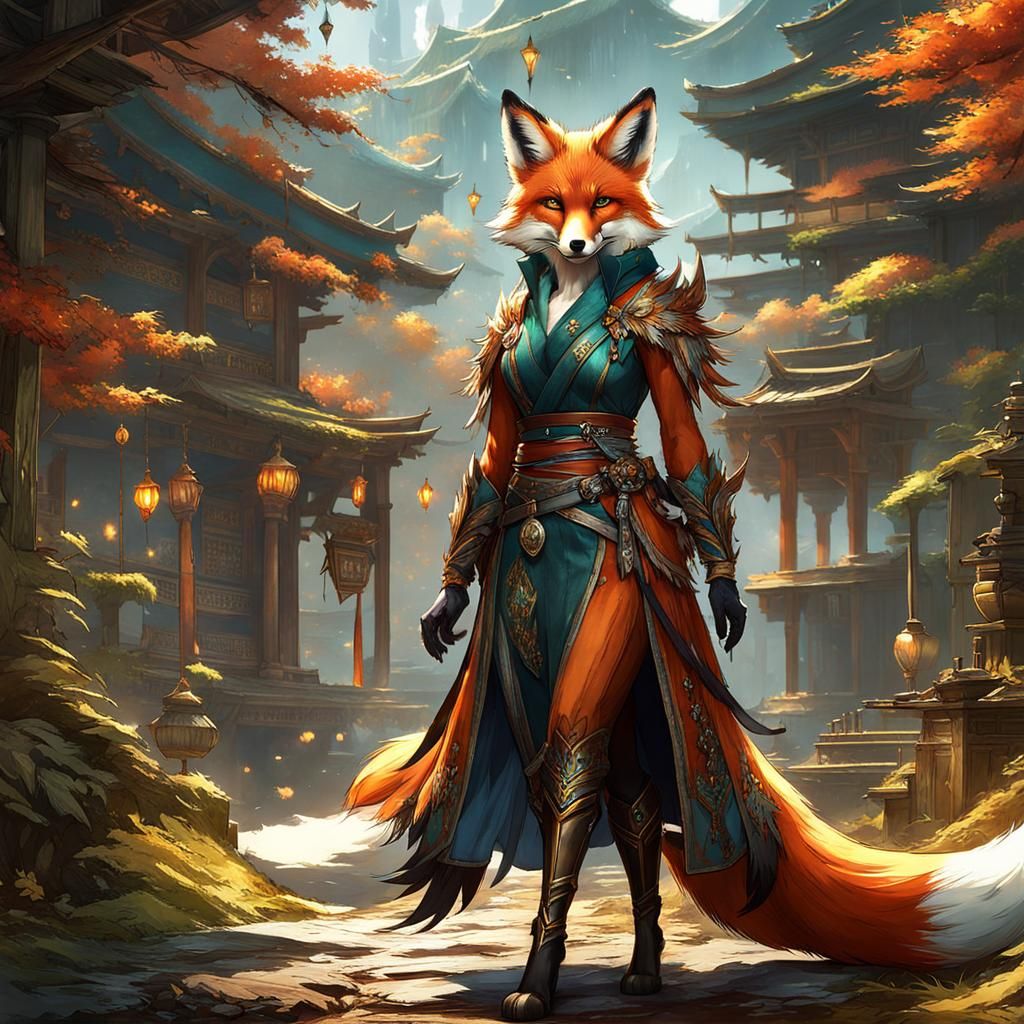 Fox Woman - AI Generated Artwork - NightCafe Creator