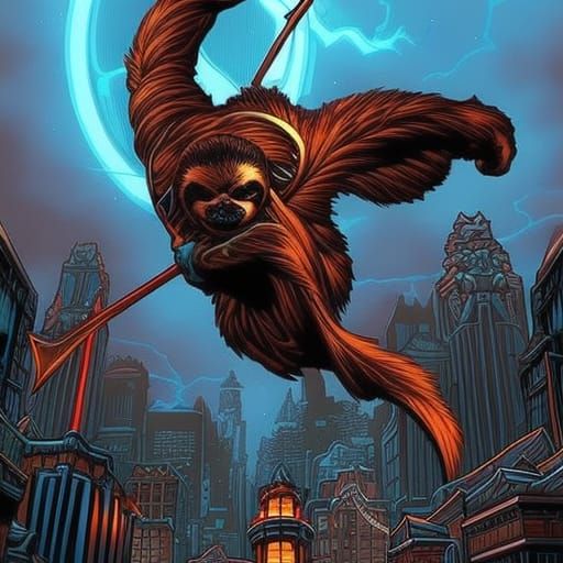 Sloth-Man - AI Generated Artwork - NightCafe Creator