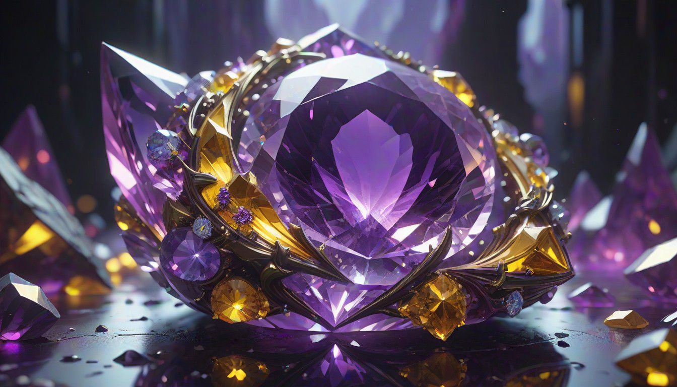 New super modern Ethereal Gem made from glass and crystals a masterpiece,