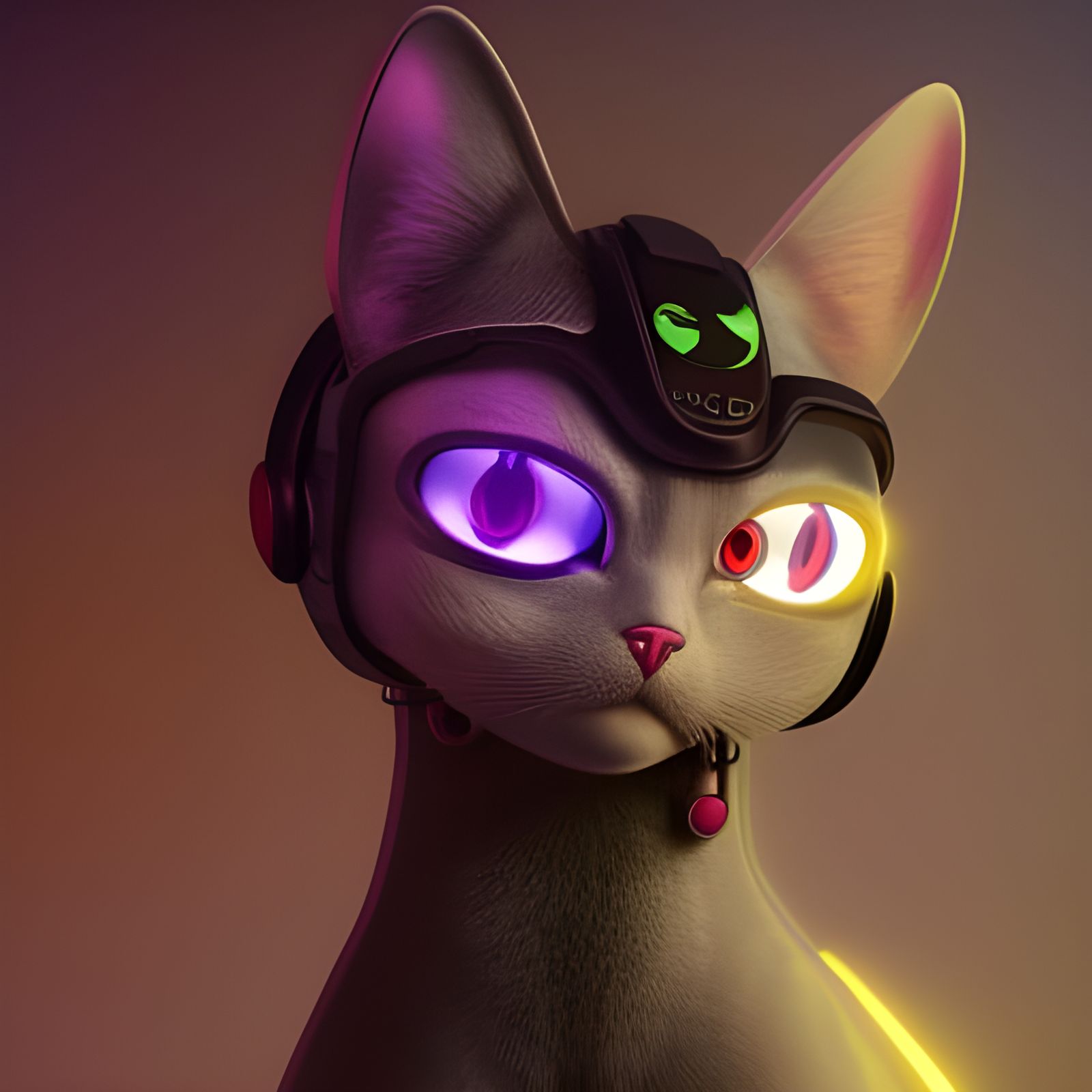 cybercat #26 - AI Generated Artwork - NightCafe Creator