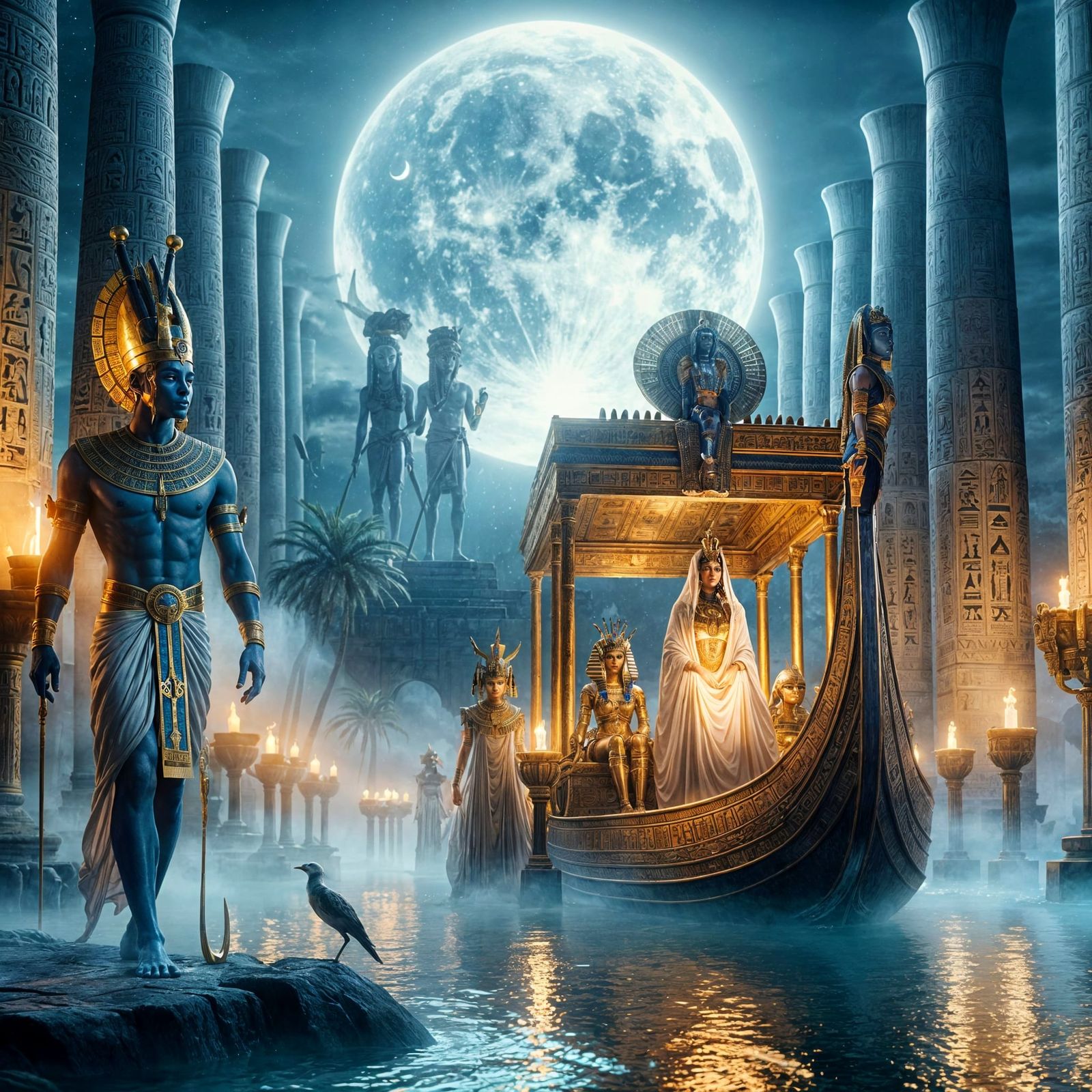 Osiris will carry Cleopatra across the Nile to reach the kingdom of the ...