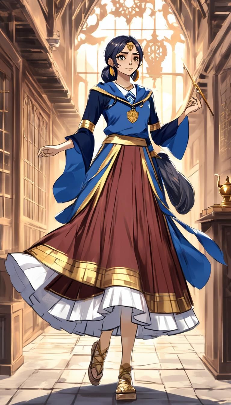 Padma Patil (House Ravenclaw) and Parvati Patil (House Gryffindor) as ...