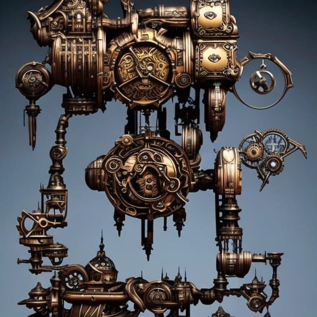 highly intricate, sophisticated and complex digital painting; steampunk ...