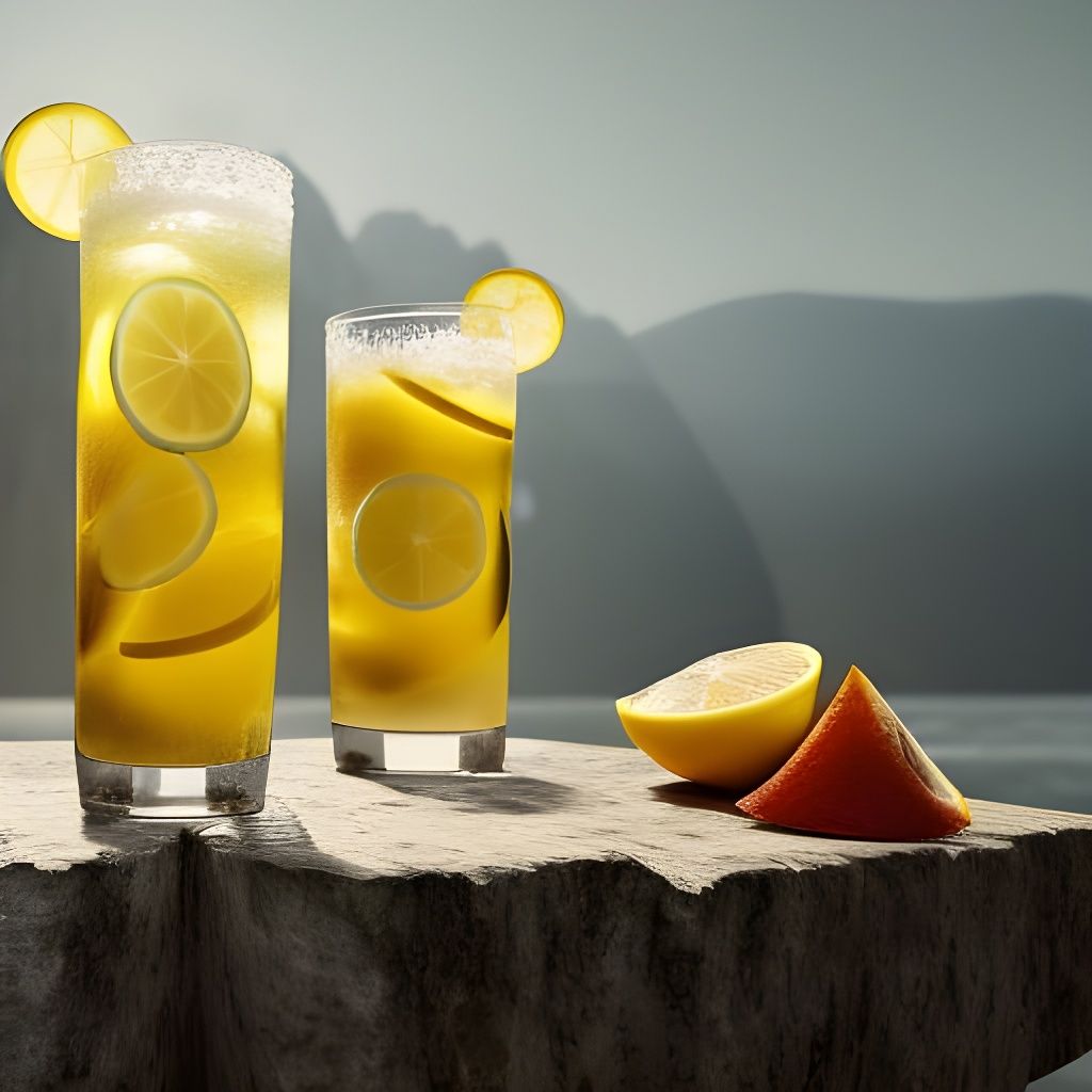 Glass of Refreshing Lemonade - AI Generated Artwork - NightCafe Creator