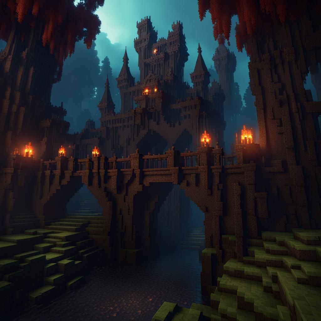 Spooky Blackstone Castle Minecraft - AI Generated Artwork - NightCafe ...