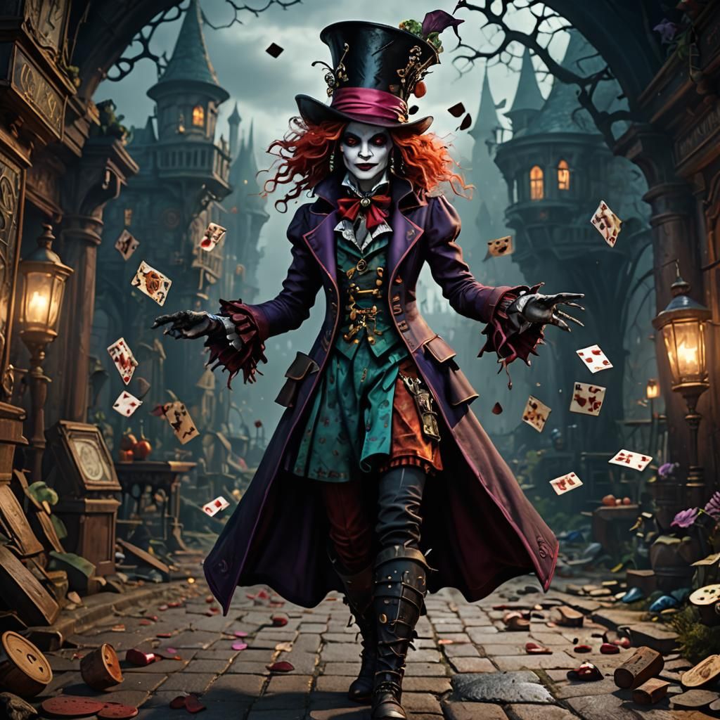 Female Mad Hatter - AI Generated Artwork - NightCafe Creator