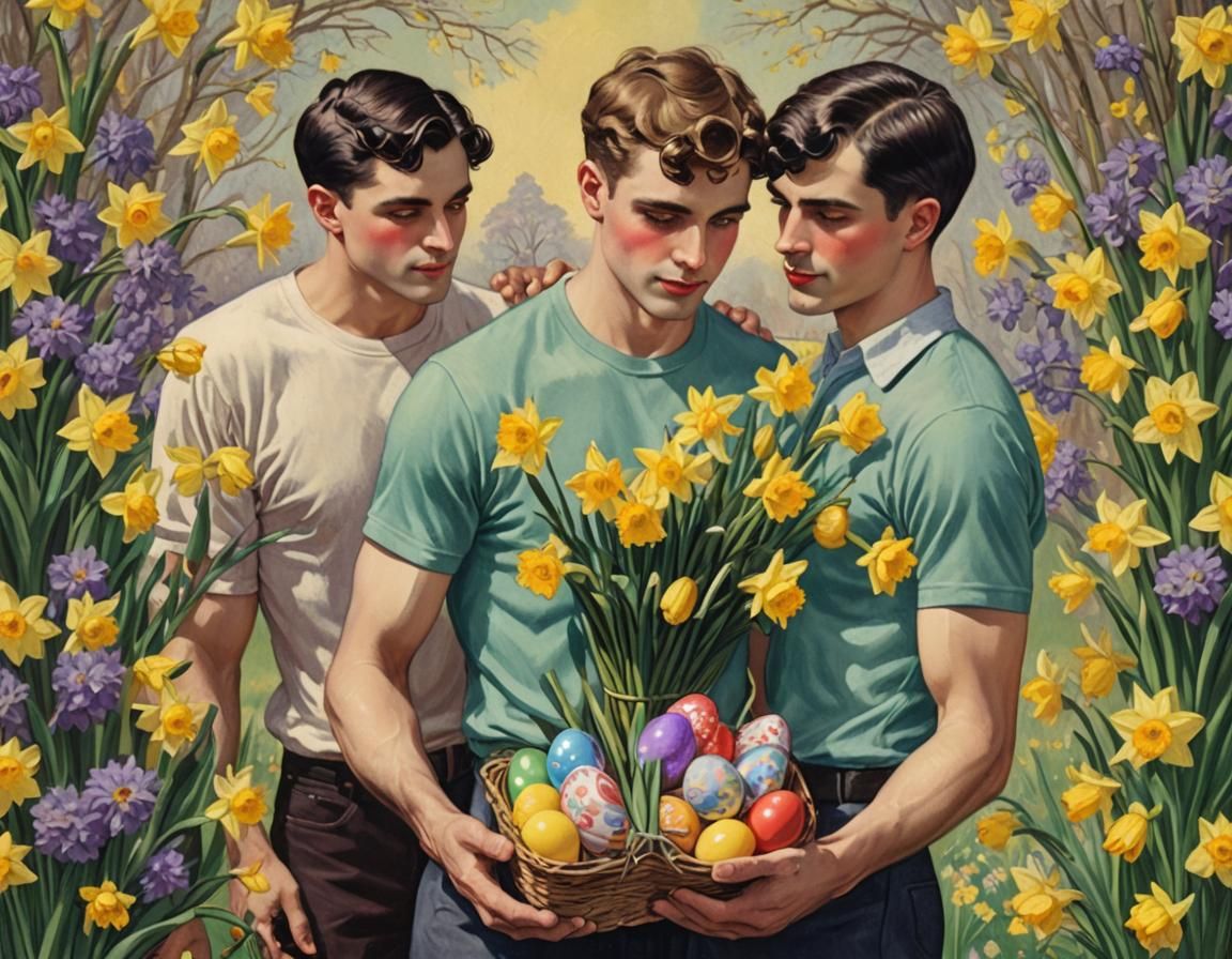 Easter romance - AI Generated Artwork - NightCafe Creator