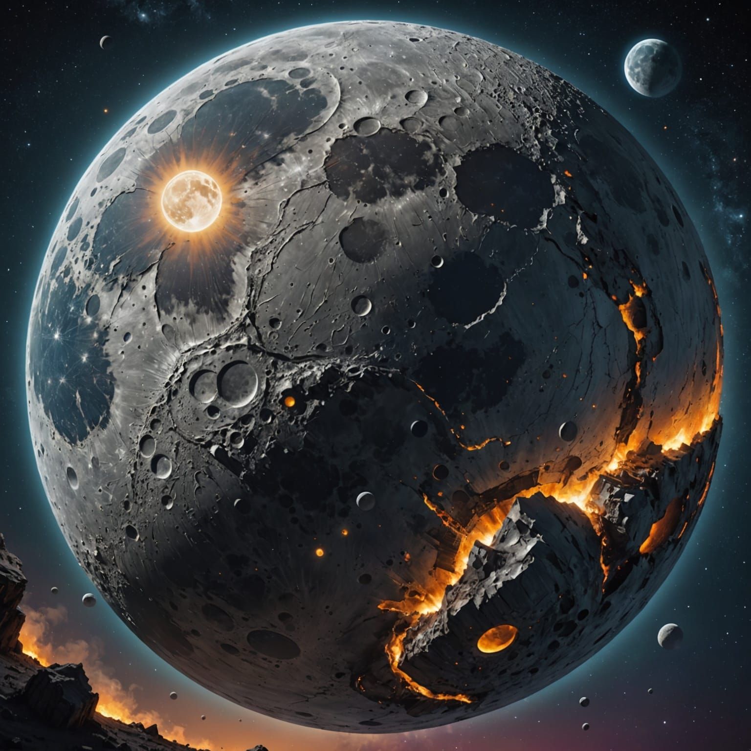 The moon as a megastructure - Cosmic Megastructure in Hyperr...