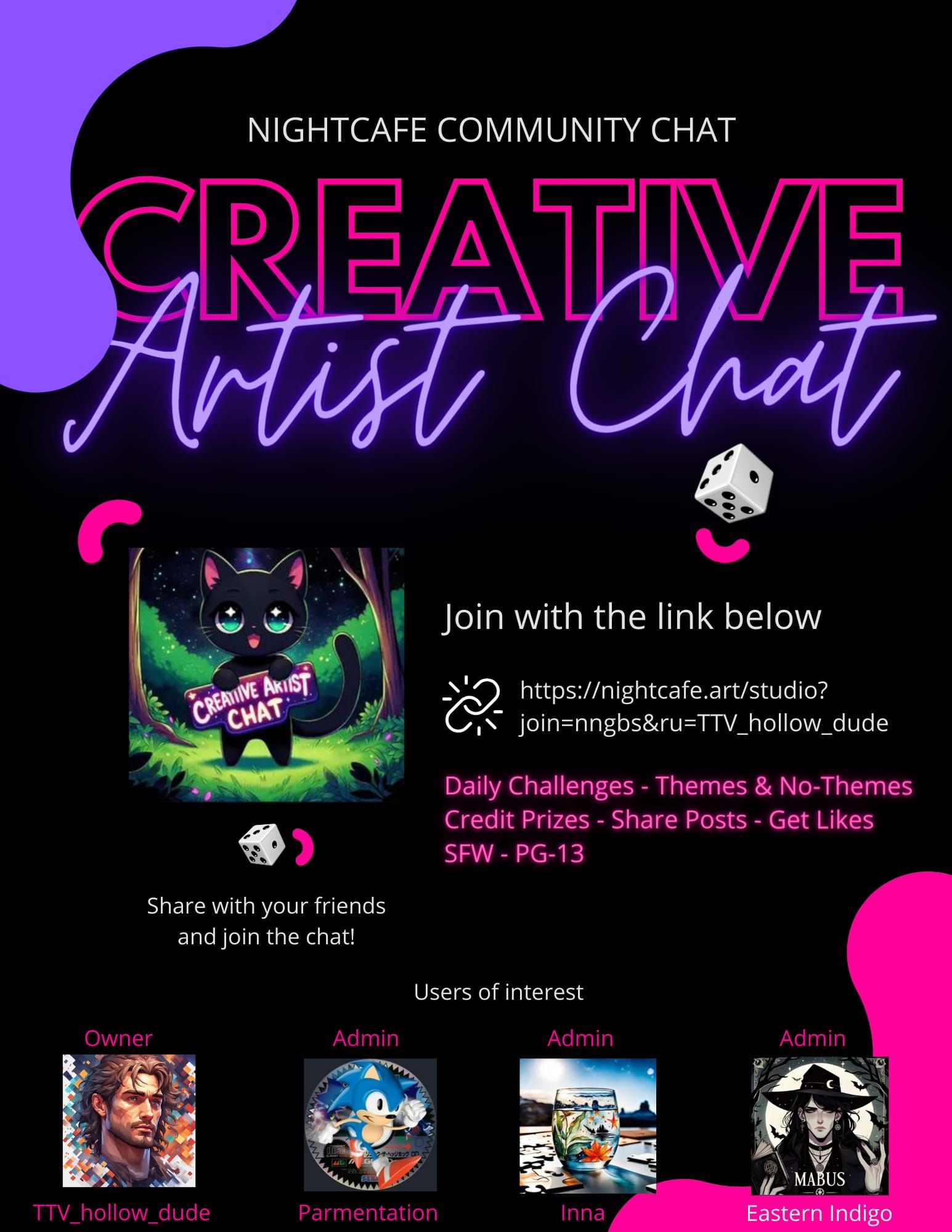 Creative Artist Chat - AI Generated Artwork - NightCafe Creator