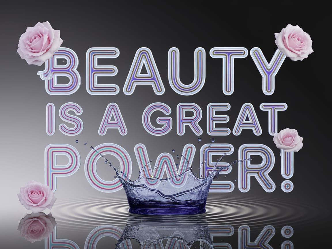 Ideogram 2a Turbo"👍Beauty is a great power!"🆒