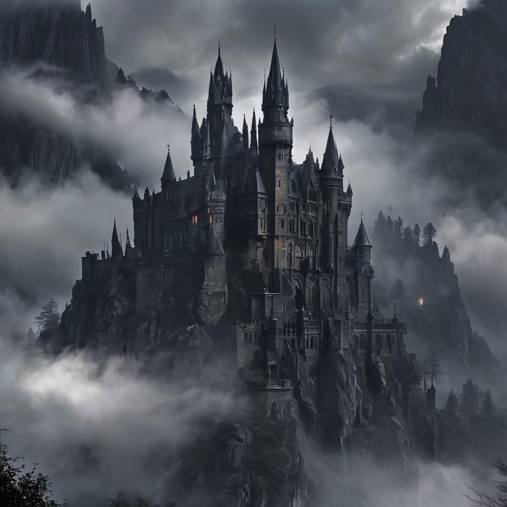 Shadow Castle - AI Generated Artwork - NightCafe Creator