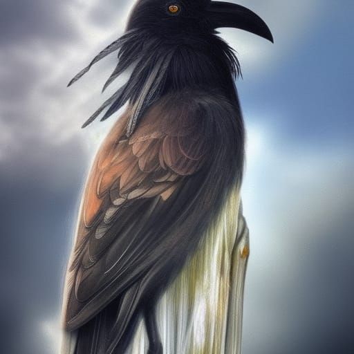 beautiful crow - AI Generated Artwork - NightCafe Creator