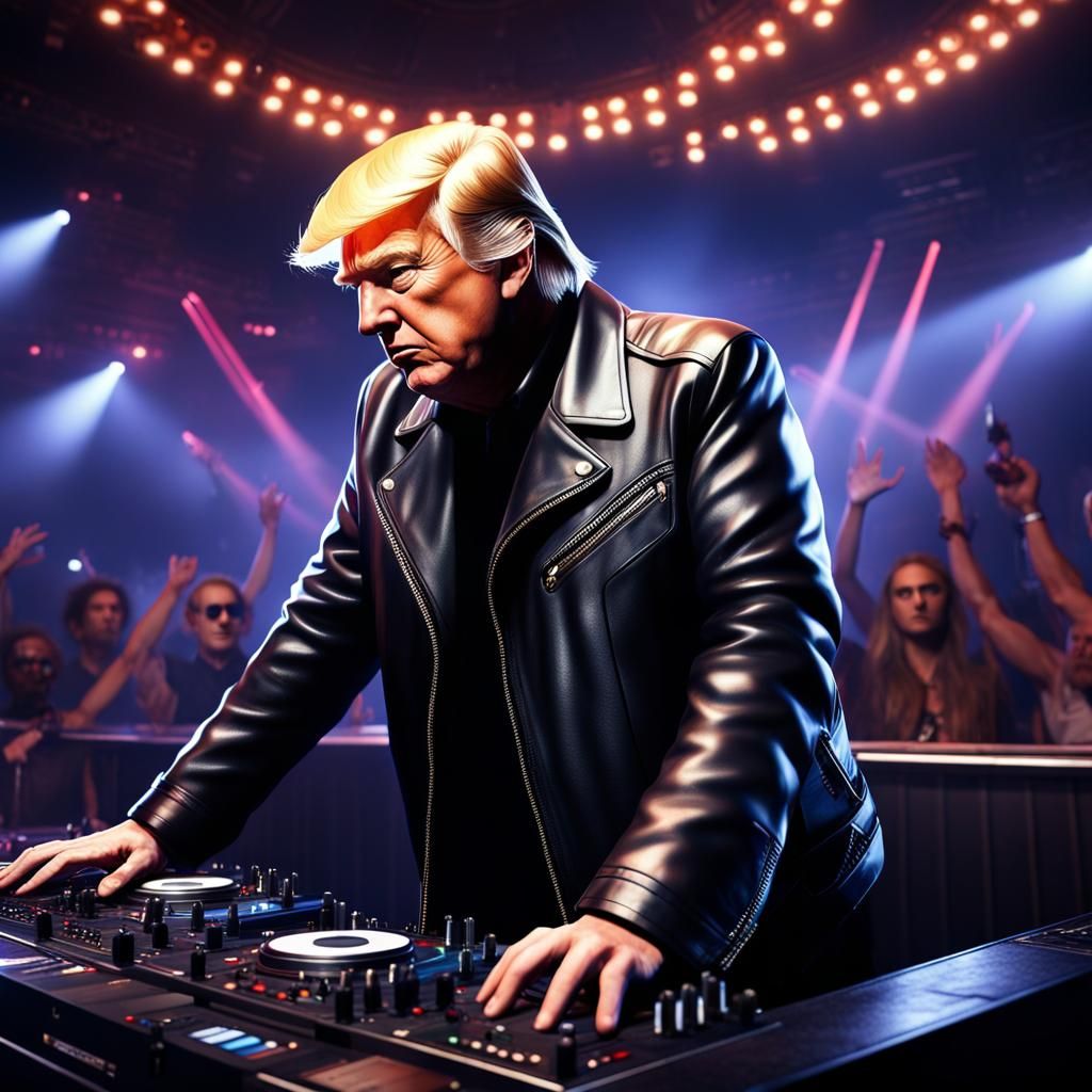 Donald Trump is a DJ in a nightclub - AI Generated Artwork - NightCafe ...