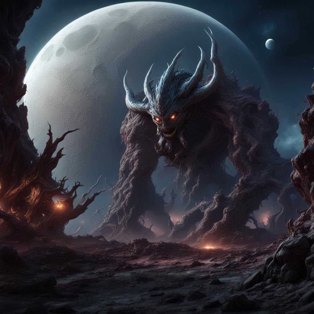 monster in space - AI Generated Artwork - NightCafe Creator