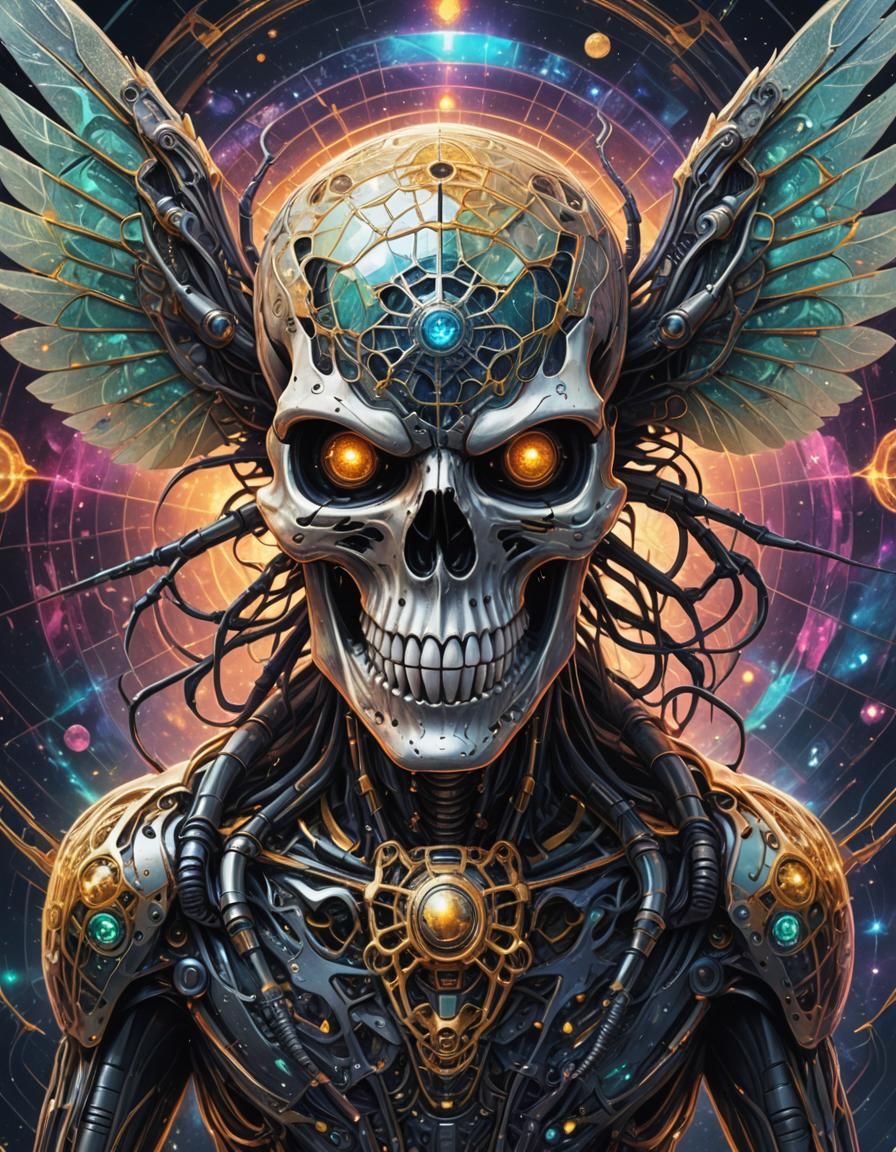 Cyber Cosmo Reaper - AI Generated Artwork - NightCafe Creator