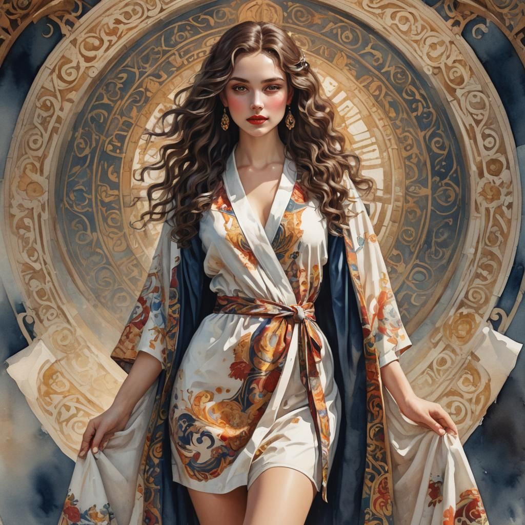 wonderful model for designs on most attractive 40's - AI Generated ...