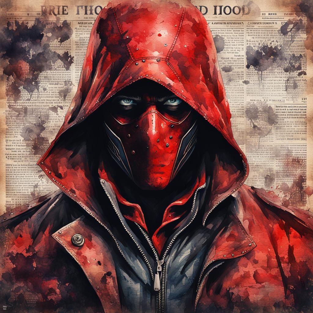 Red Hood Assassin - AI Generated Artwork - NightCafe Creator