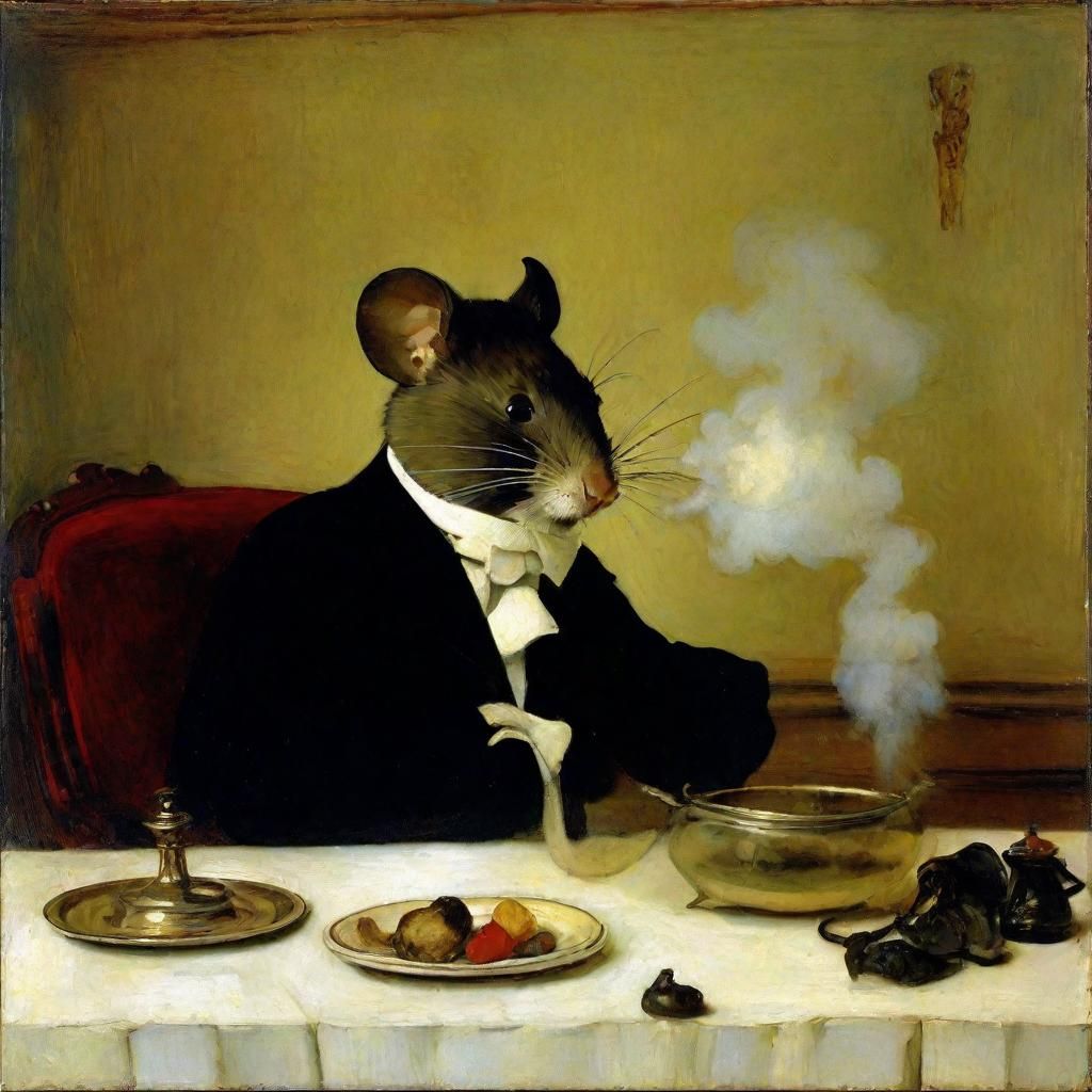 The mouse smoked without worries - it turned out to be a made-of-smoke ...