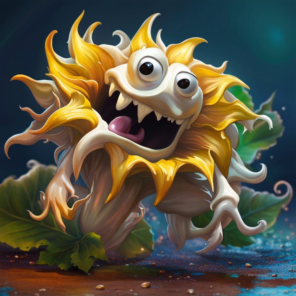 Silly Giant White Moonflower - AI Generated Artwork - NightCafe Creator