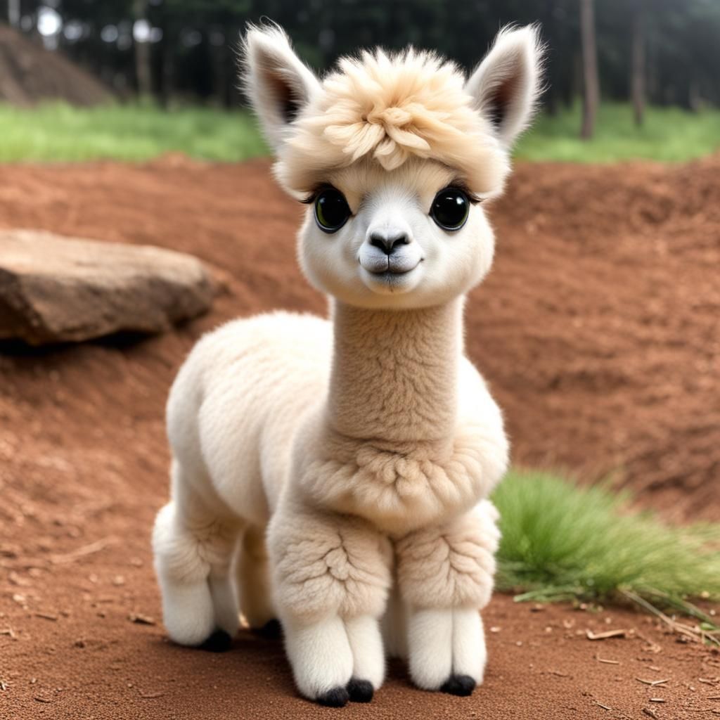 Baby alpaca - AI Generated Artwork - NightCafe Creator