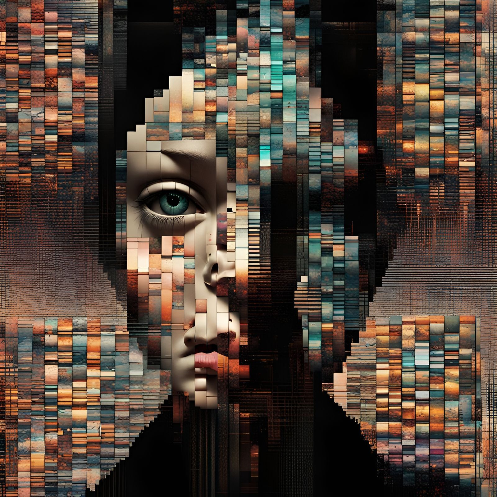 Distortion Overcharge - AI Generated Artwork - NightCafe Creator