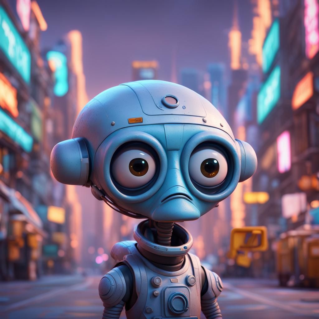 Alien 👾👽 bot-toid 🤖 - AI Generated Artwork - NightCafe Creator